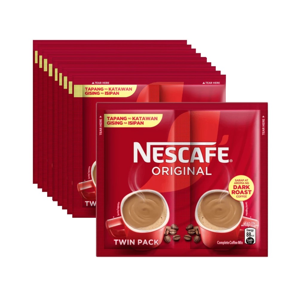 NESCAFE Original Coffee 3 in 1 Coffee Twin Pack 40g - Pack of 10 ...