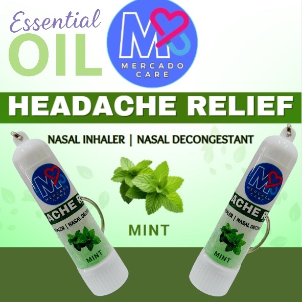 ESSENTIAL OIL NASAL INHALER HEADACHE | Shopee Philippines