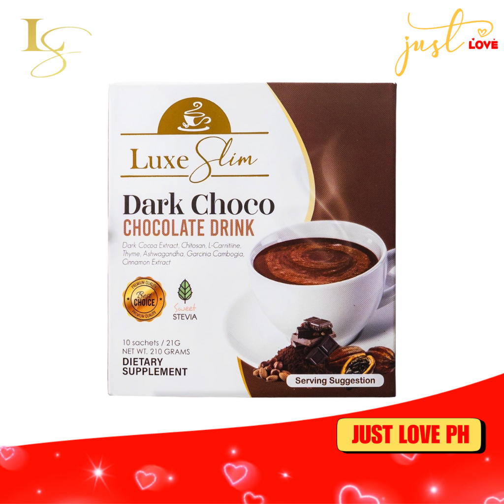 Luxe Slim Dark Choco Chocolate Drink Weight Management | Shopee Philippines