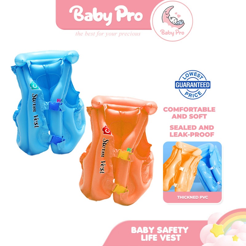 Baby Pro Kids Inflatable Swimming Life Vest Jacket | Shopee Philippines