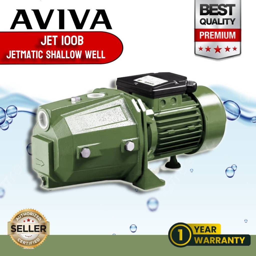 AVIVA Italy Jetmatic Pump 1HP Self-Priming Water Pump Jetmatic Shallow ...