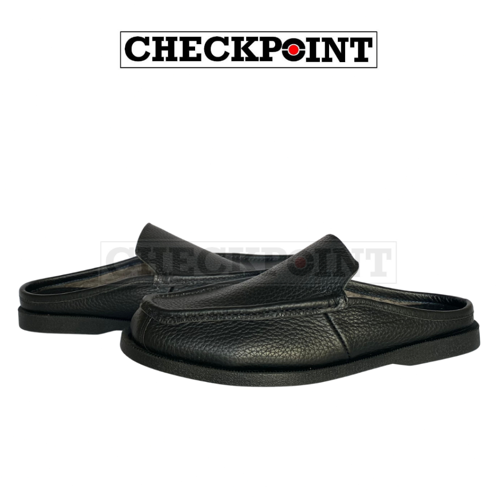 Checkpoint MARIKINA MADE Men's LEATHER HALF SHOES black | Alberto-Black ...