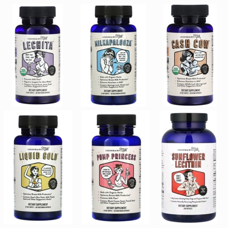 Legendairy Milk Liquid Gold, Pump Princess , Milkapalooza , Sunflower ...