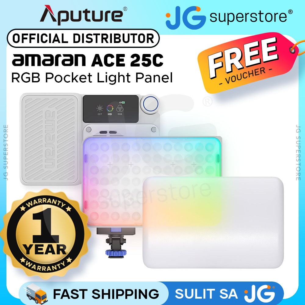 Aputure Amaran Ace 25c / 25x RGB / Bi-Color LED Panel Light Kit 4500mAh ...