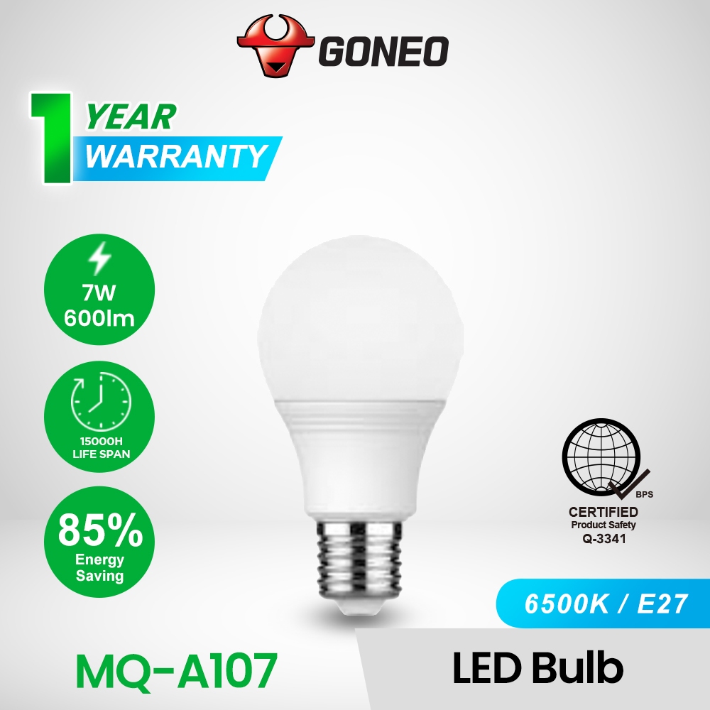 Bull Led Light Bulb E27 7watts Daylight MQ-A107 | Shopee Philippines