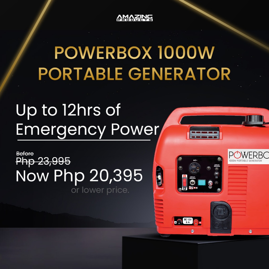 Powerbox 1000W Portable Generator | Shopee Philippines