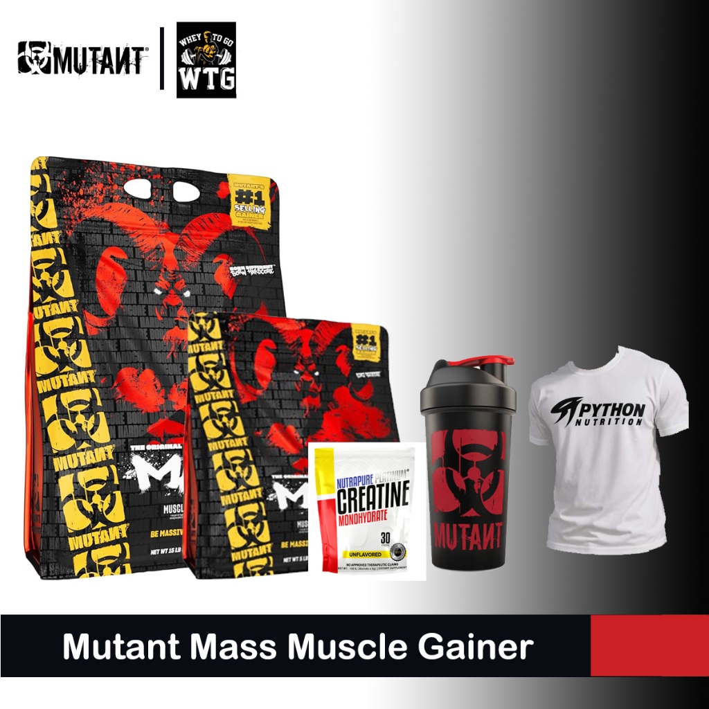 Mutant Mass Muscle Mass Gainer 5 lbs or 15 lbs | Shopee Philippines