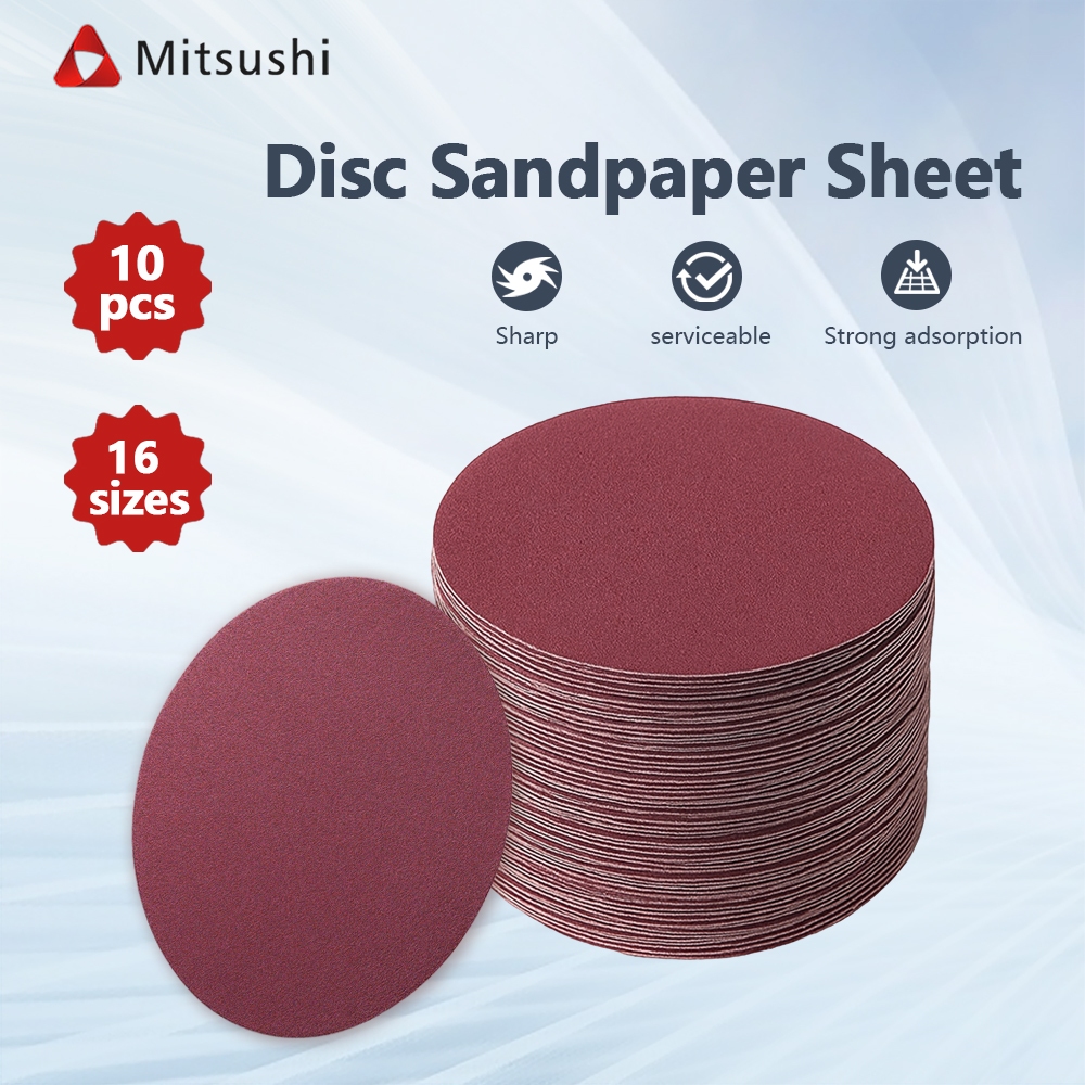 Mitsushi 5inch Grinding Sand Disc Self-adhesive Flocking Sanding Disc ...