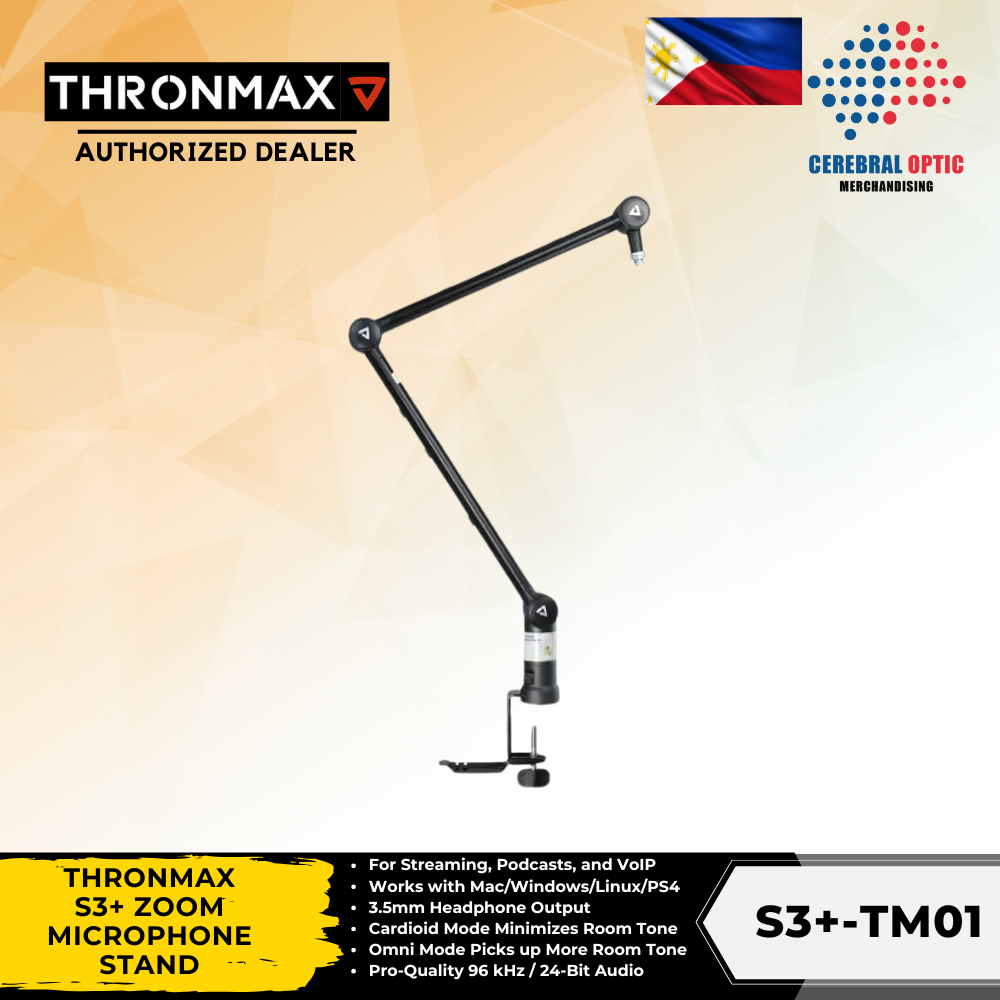 THRONMAX S3 PLUS (S3+) ZOOM Microphone Boom Arm Stand - CEREBRAL OPTIC ...