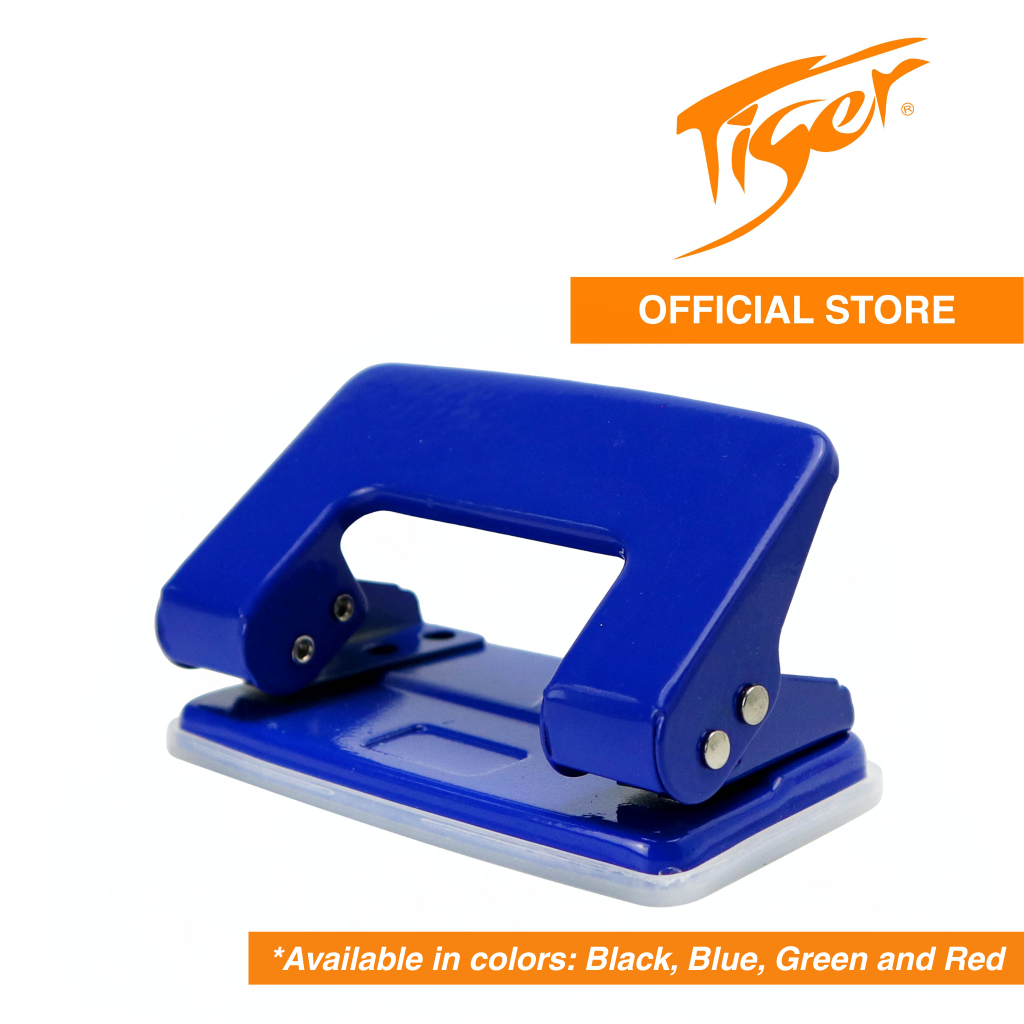 TIGER 2-Hole Paper Puncher | 7mm Hole Size | Capacity: 8 Sheets | 30 ...