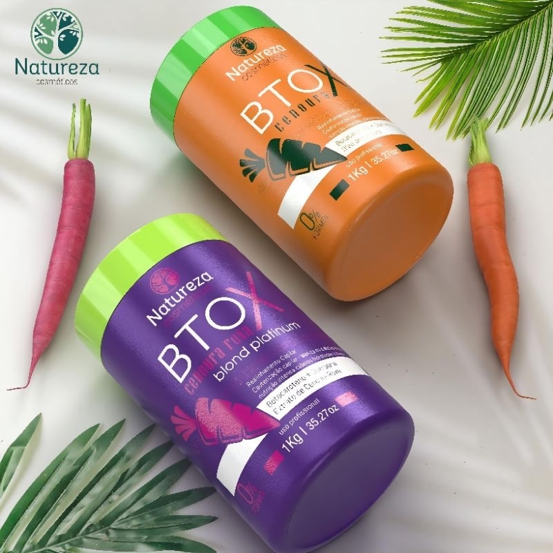 Natureza Cosmeticos - Btx Cenoura and Roxa Blond Platinuim ...