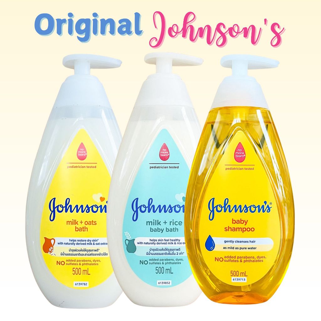 JJ Baby Bath – Milk + Rice / Milk + Oats / Baby Shampoo 500 ml | Shopee ...