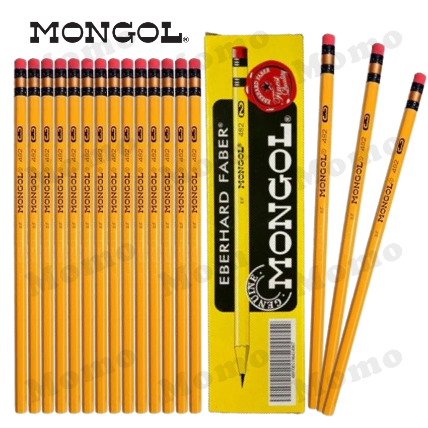 36pcs Mongol Pencils with Eraser – No. 2 Eberhard Faber Sketching Set ...