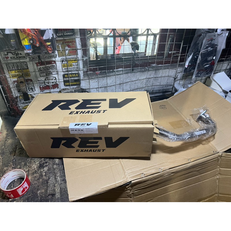 REV EXHAUST PIPE WITH HEATGUARD NEW VERSION | Shopee Philippines