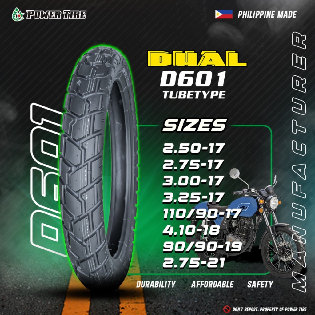 POWER TIRE D601 Brand New Matibay TUBETYPE | Shopee Philippines