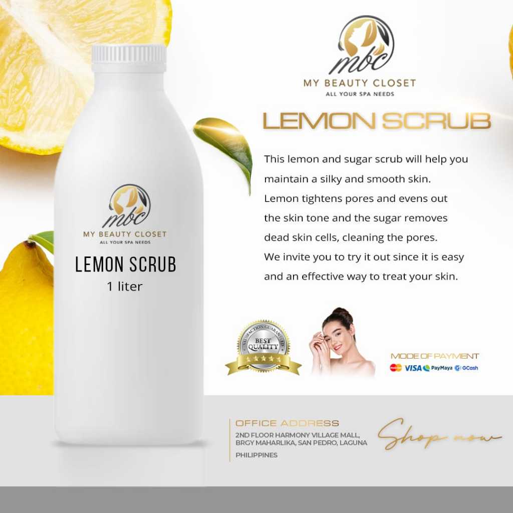 Lemon Scrub one liter | Shopee Philippines