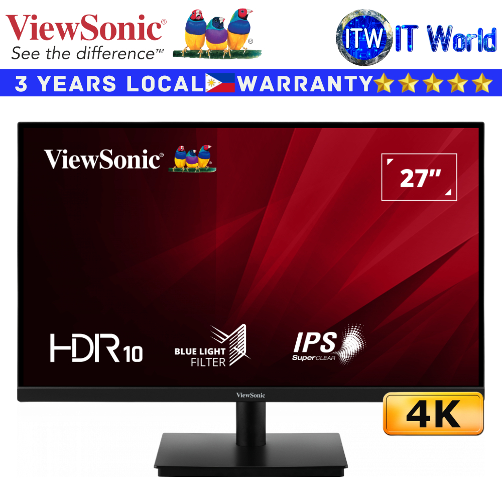 Viewsonic Monitor VA2762-4K 27" 60Hz / 3840x2160 4K UHD / IPS / 4ms GTG ...