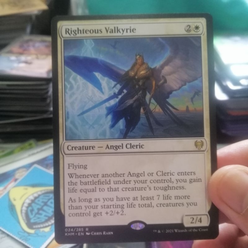 1 Righteous Valkyrie KHM MTG card magic the gathering EDH commander | Shopee Philippines