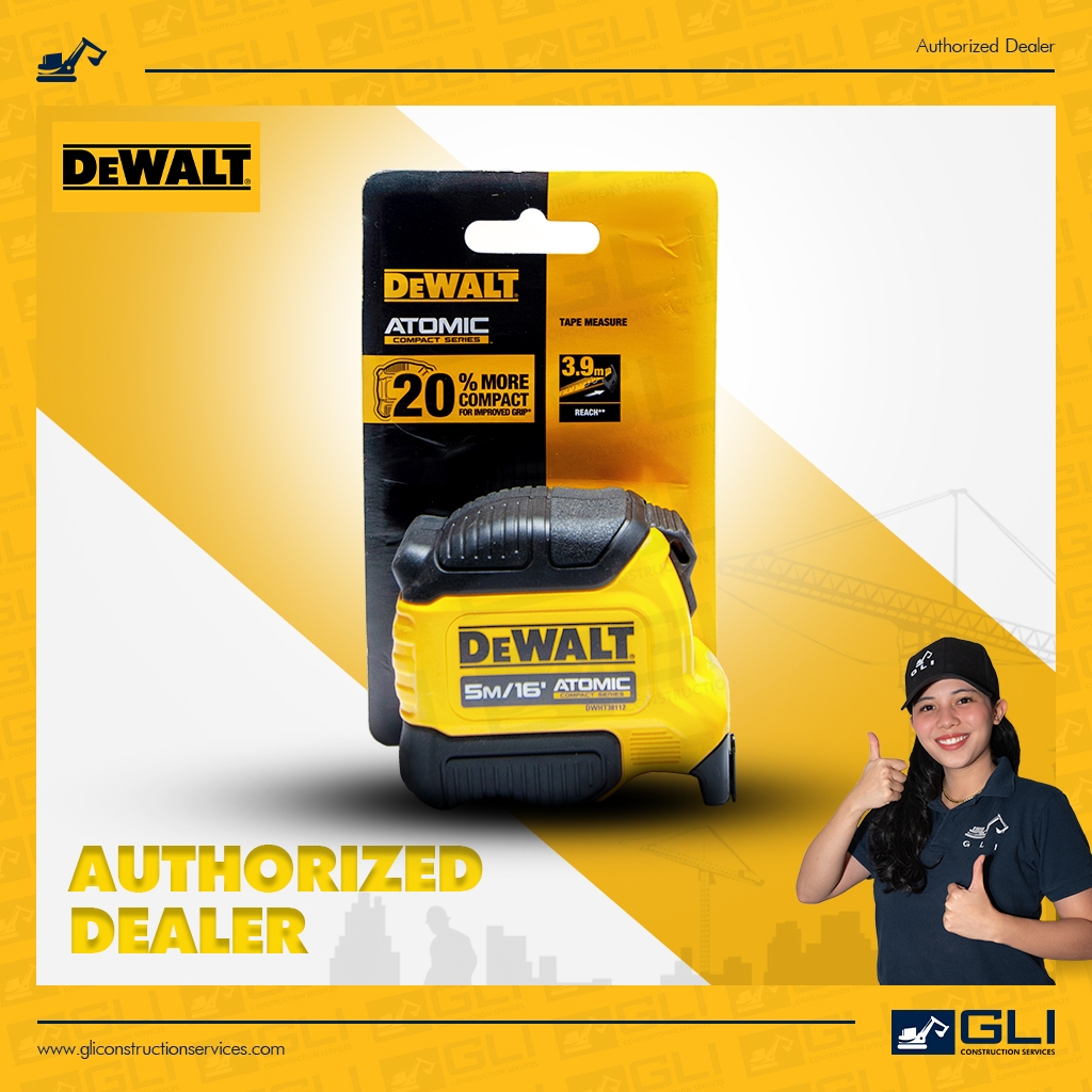 GLI - DeWalt 5m Compact Tape Measure (Atomic) DWHT38112-30 | Shopee ...