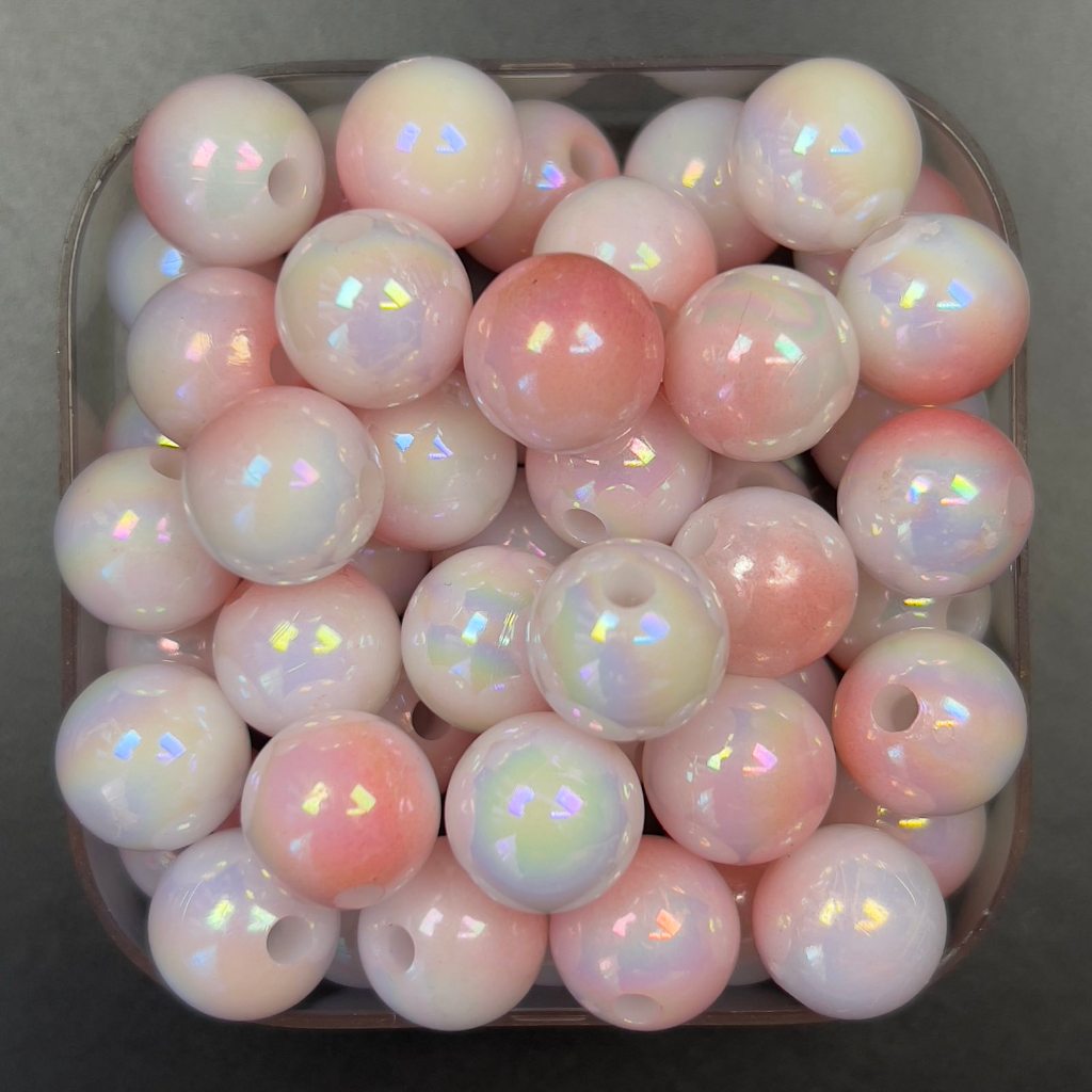 Veeds 20 Pcs Smooth Round Pale Peach Bead 12mm Gradient DIY Beads Art ...