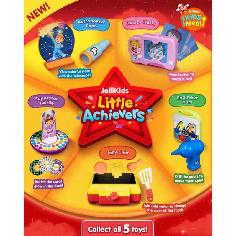 [100% Original] Jollikids Little Achievers Jollibee Toys | Shopee ...