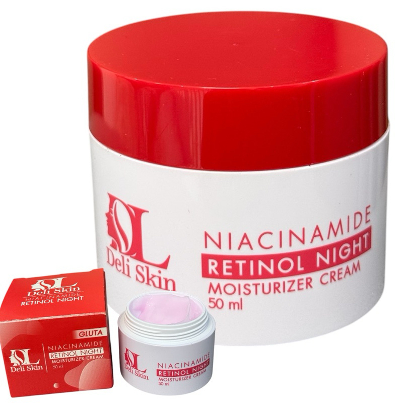 DELI SKIN NIACINAMIDE RETINOL NIGHT MOISTURIZER CREAM | Shopee Philippines