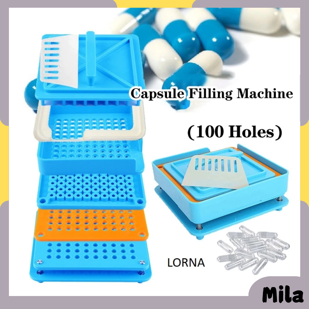 0# 100Holes Capsule Filling Machine Blue Manual Capsule Filler Mold ...