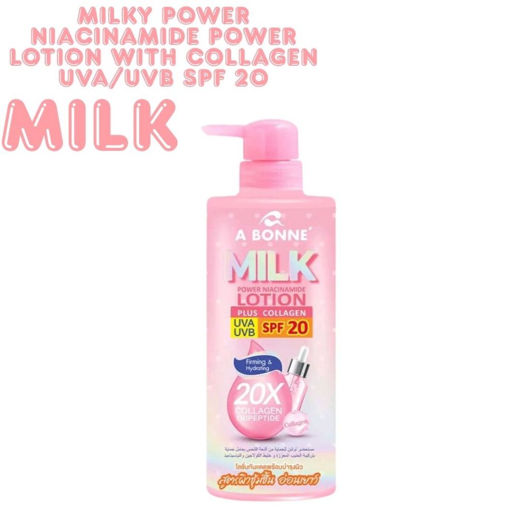 Milk Power Niacinamide Power Lotion with Collagen UVA/UVB SPF 20 500ml ...
