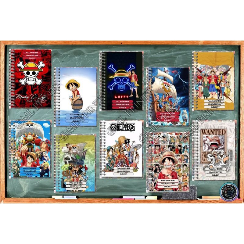 Personalized/Customized Notebook Cover One Piece Theme Luffy One Piece ...