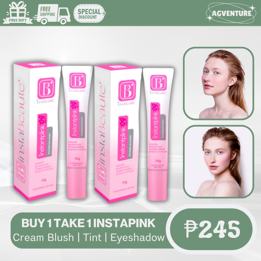 Buy 1 Take 1 Insta Beaute InstaPink Blush Cream 15g | Long-Lasting ...