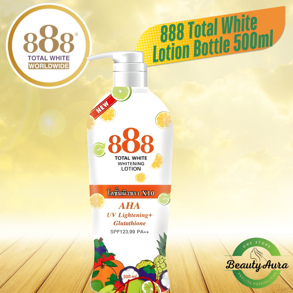 888 Total White Whitening Lotion with SPF 35 PA++, AHA, UV Whitening ...