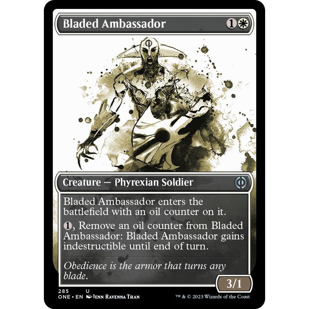 Magic the Gathering - Bladed Ambassador - MTG White - ONE - NM (_RAS ...