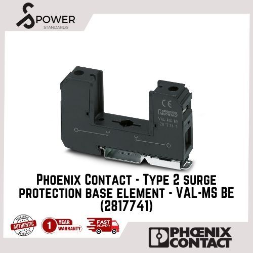 Phoenix Contact Type 2 surge protection base element - VAL-MS BE ...