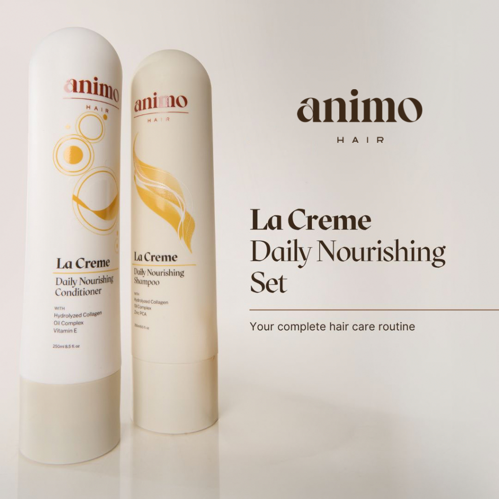 ANIMO HAIR LA CREME Daily Nourishing Set | Shampoo & Conditioner ...