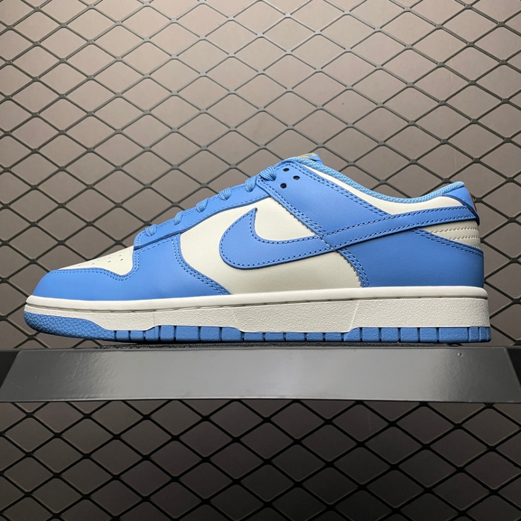 Low cut blue white classic shoes for man and women with box and ...