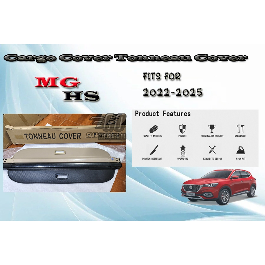 MG HS Cargo Cover Tonneau Cover 2022-2025 / MG HS 2022-2025 Tonneau ...