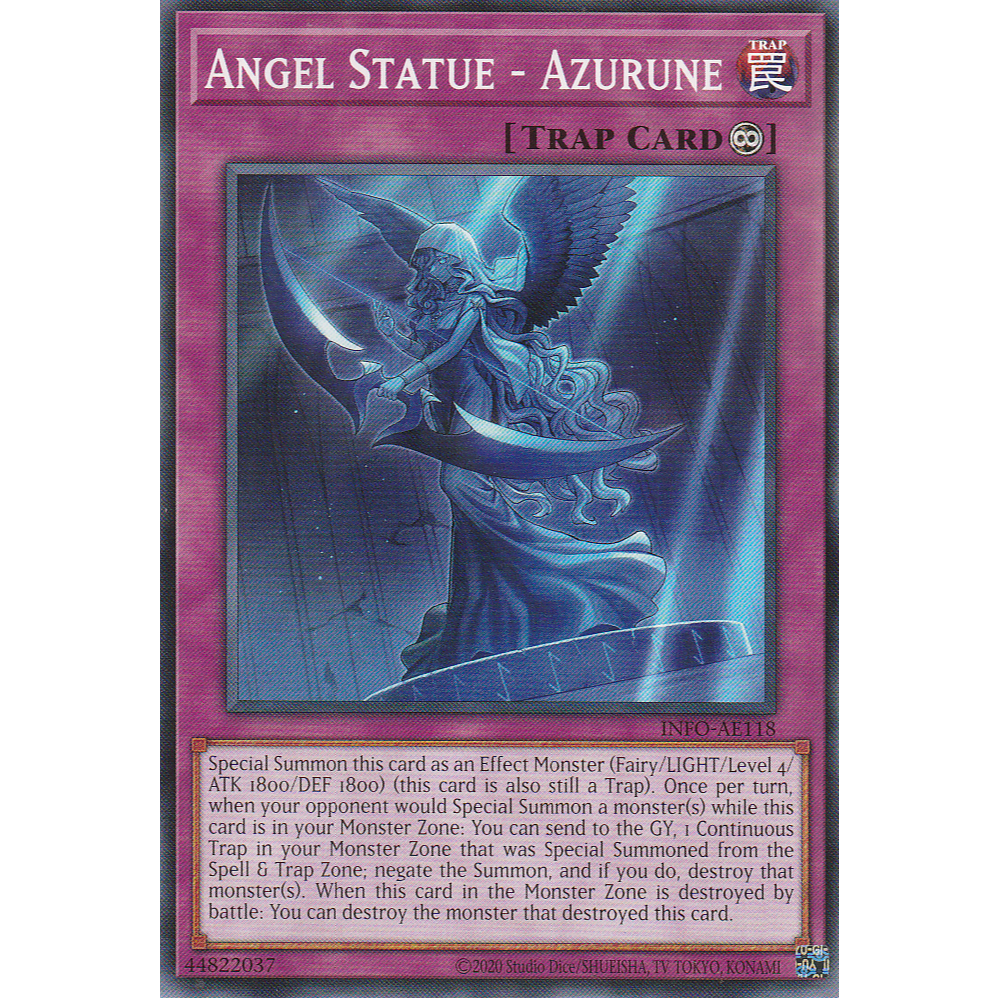 [yugioh-ocg-ae] "Angel Statue - Azurune" (Asian-English) | Shopee Philippines