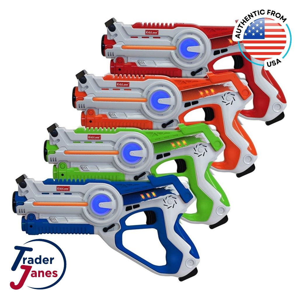 KidzLane Laser Tag Set of 4 Infrared Laser Blasters 1 Box | Shopee ...