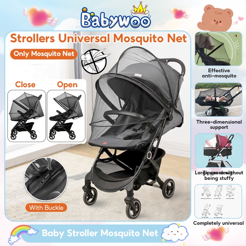 Baby Stroller Anti-Mosquito Net Full Cover Universal Baby Mosquito Net ...