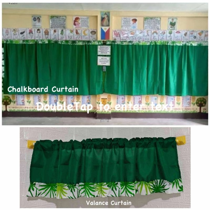 Black board Curtain for Classroom Standard Size 58x48 inches | Shopee ...