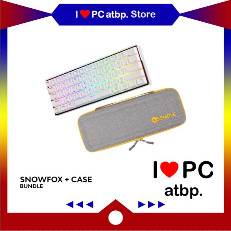 Kemove DK61 Snowfox Wireless Mechanical 60% Layout Keyboard and Hard ...