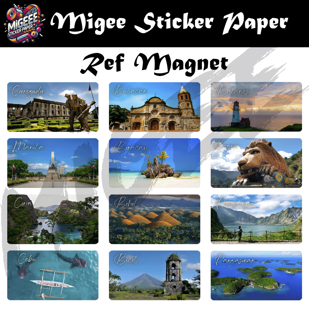 Tourist Spot in the Philippines - Ref Magnet | Shopee Philippines
