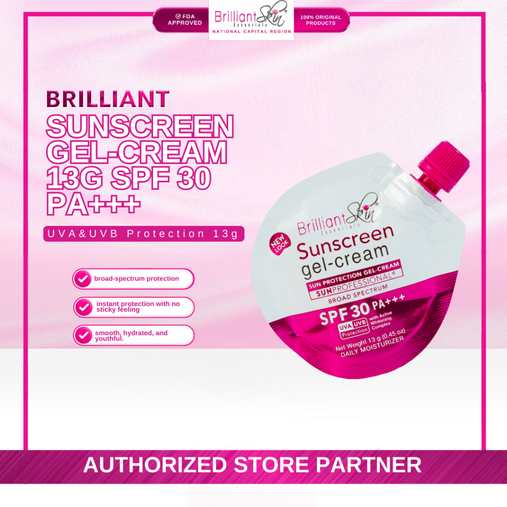 Brilliant Skin Sunscreen Gel-Cream SPF 30 (13g.) SPOUT POUCH | Shopee ...