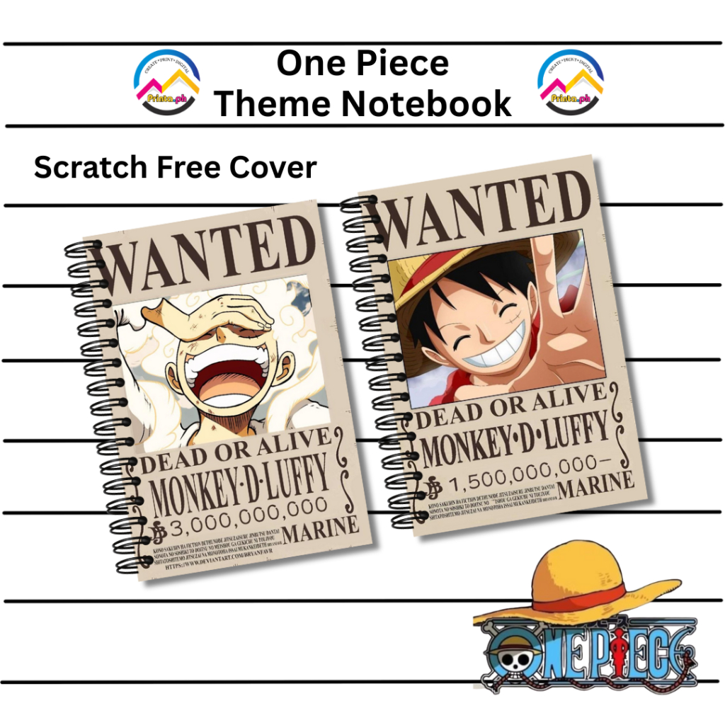 One Piece Theme Spiral Notebook | Shopee Philippines