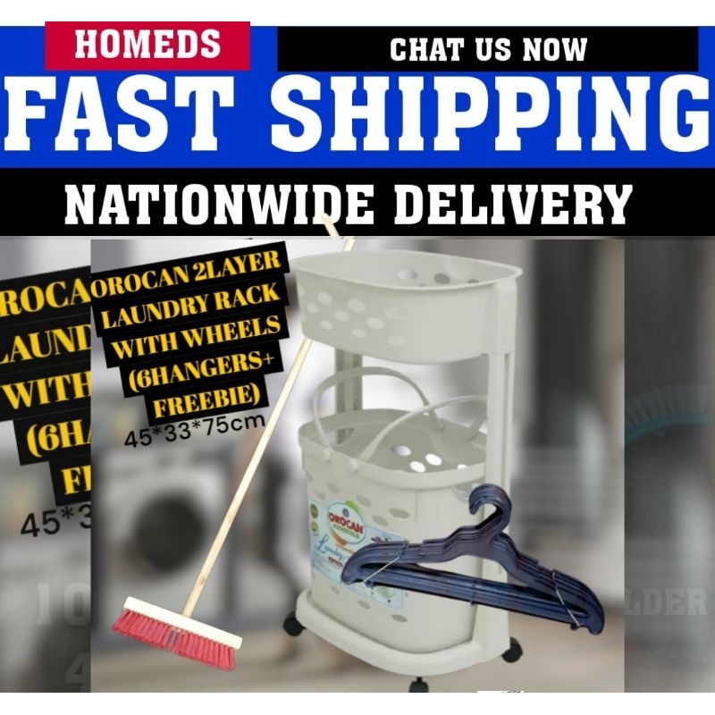 Orocan laundry rack with 6 hangers and freebie | Shopee Philippines