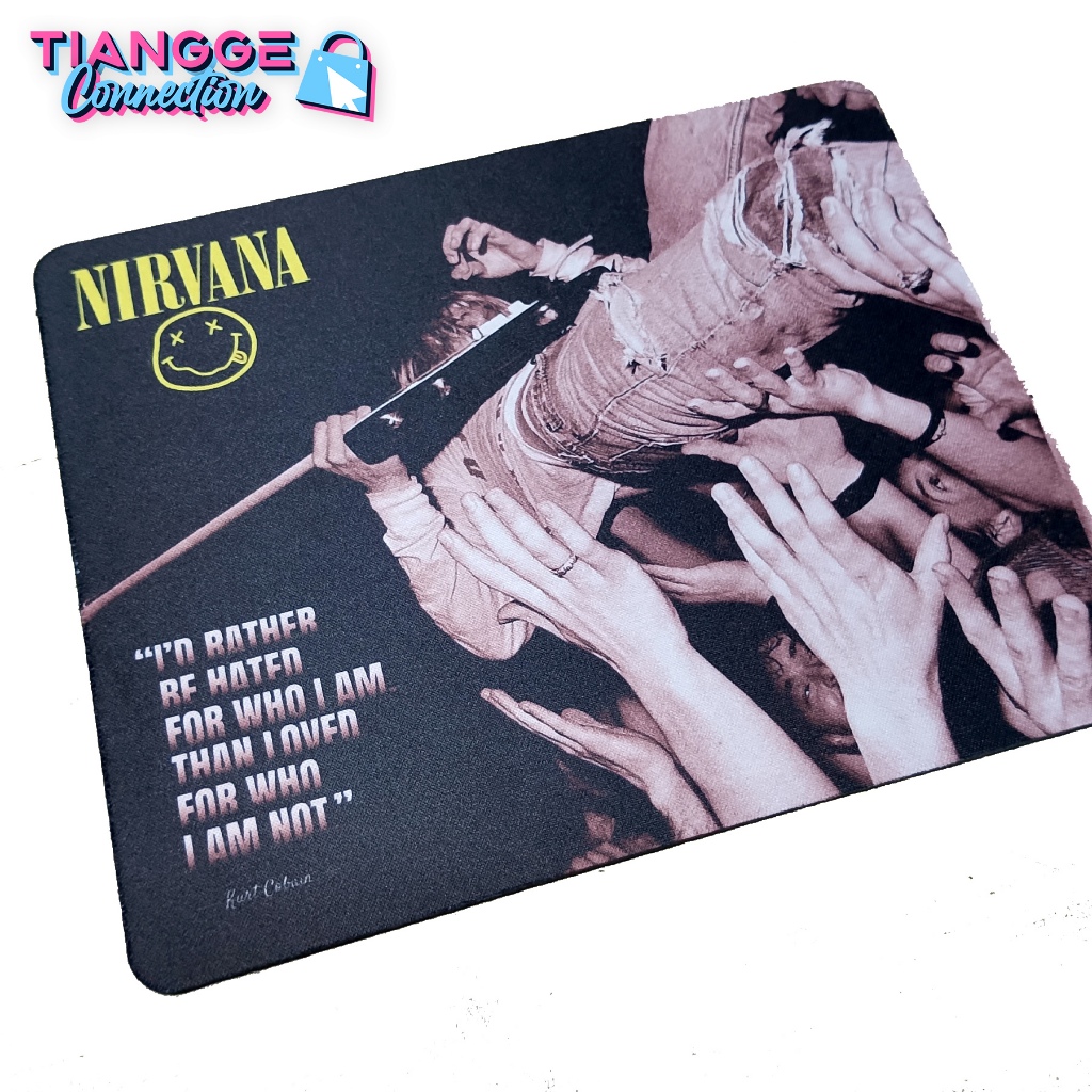 Nirvana MOUSE PAD (grunge rockband) for pc computer laptop gadget ...