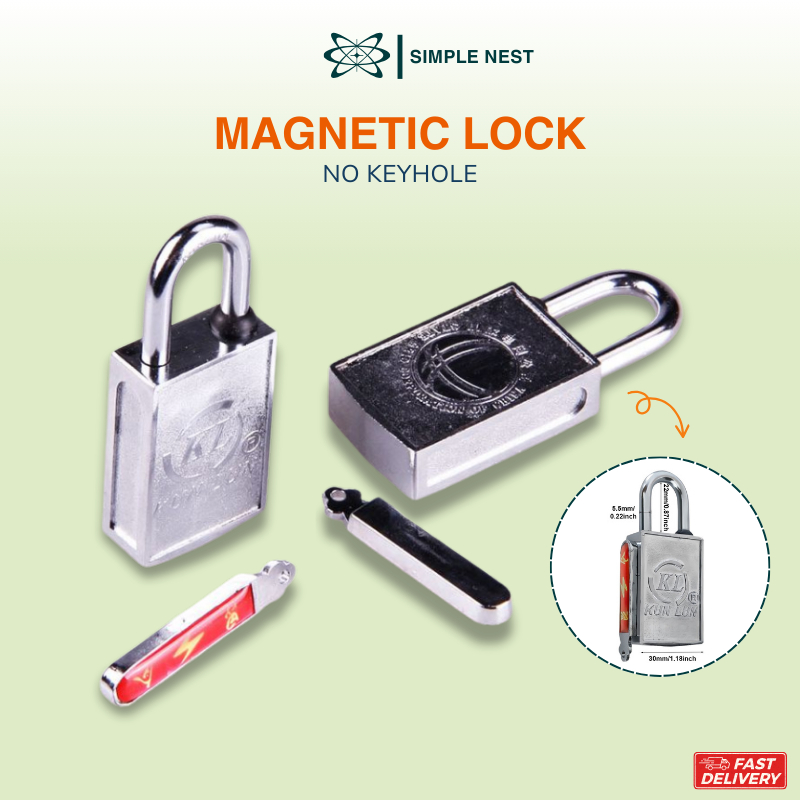 Smart Magnetic Padlock Anti-theft Technology Anti-rust No Keyhole For ...