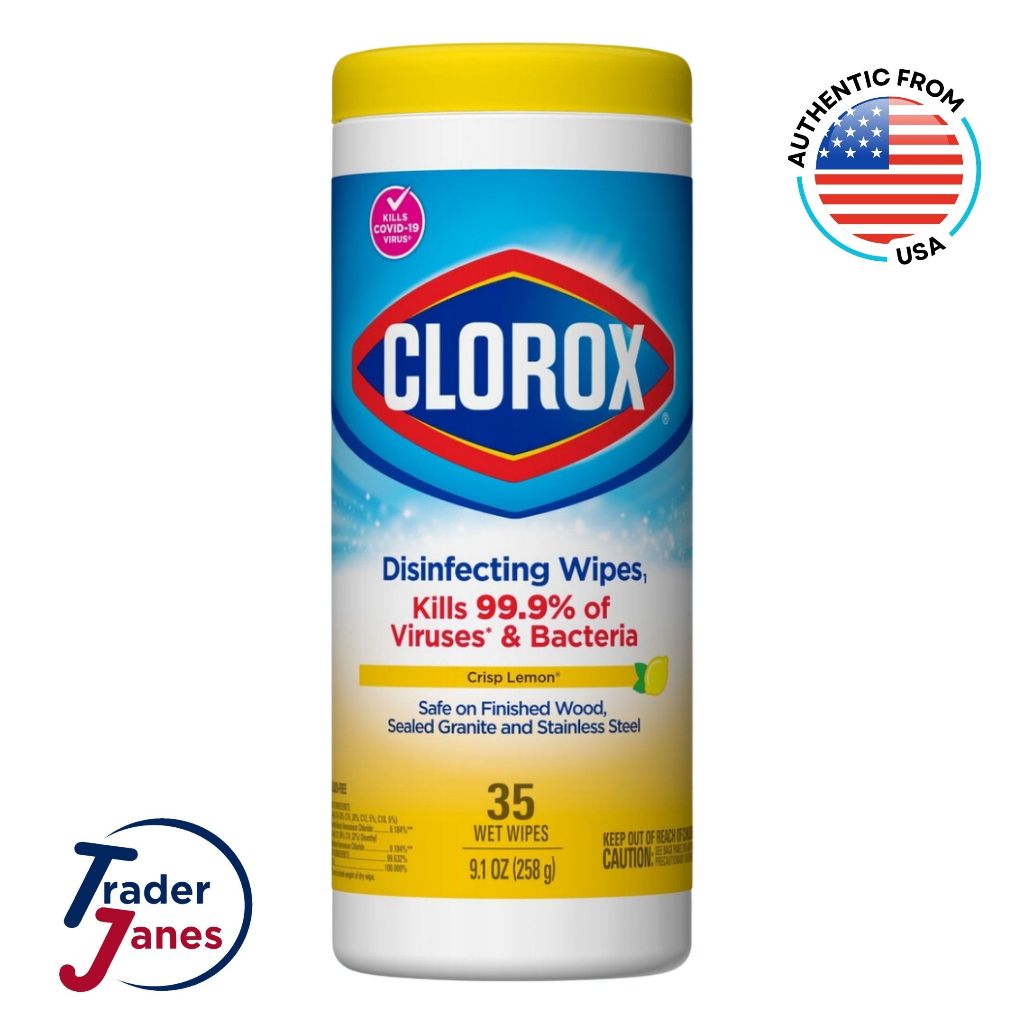 Clorox Disinfecting Wipes Kills 99.9% of Viruses & Bacteria, Crisp ...