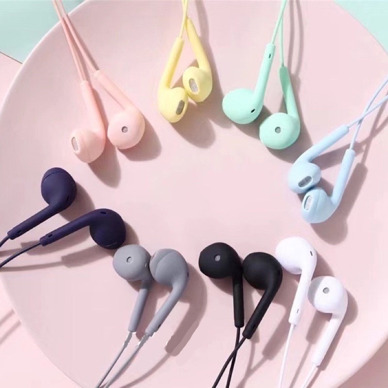 U19 Wired Earphone Macaron 3.5mm HIFI Headset Gaming Earbuds Sport Bass ...