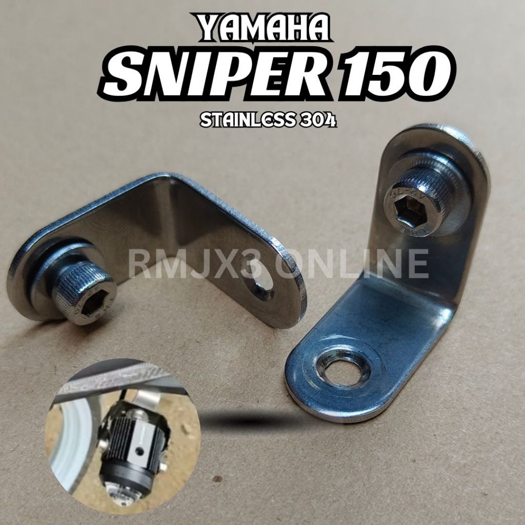 SNIPER 150 MDL BRACKET 2PCS STAINLESS (FREE BOLT) | Shopee Philippines